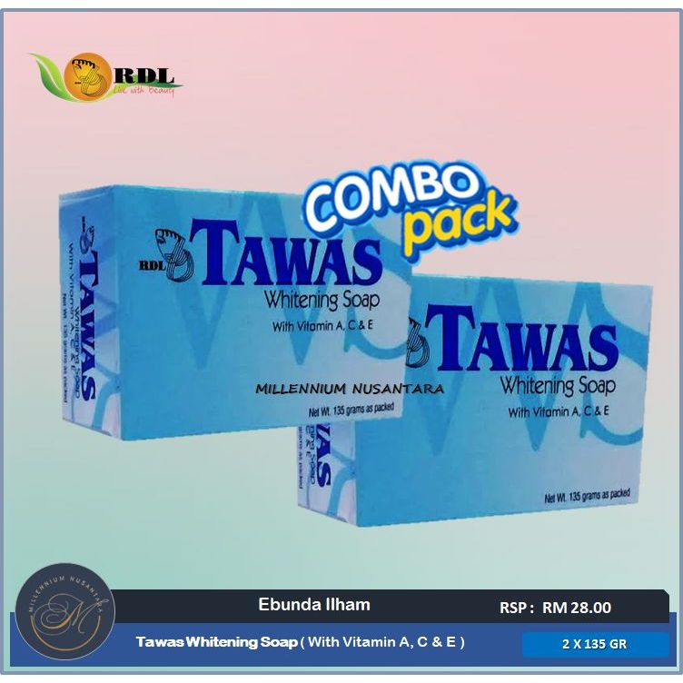 TWIN PACK - RDL TAWAS Whitening Soap 135GR | Shopee Malaysia