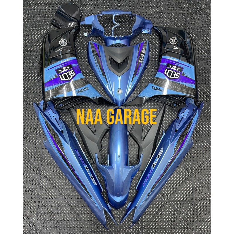 COVERSET BIRU BUTTERFLY 2024 LC135 V4-V5-V6-V7 | Shopee Malaysia