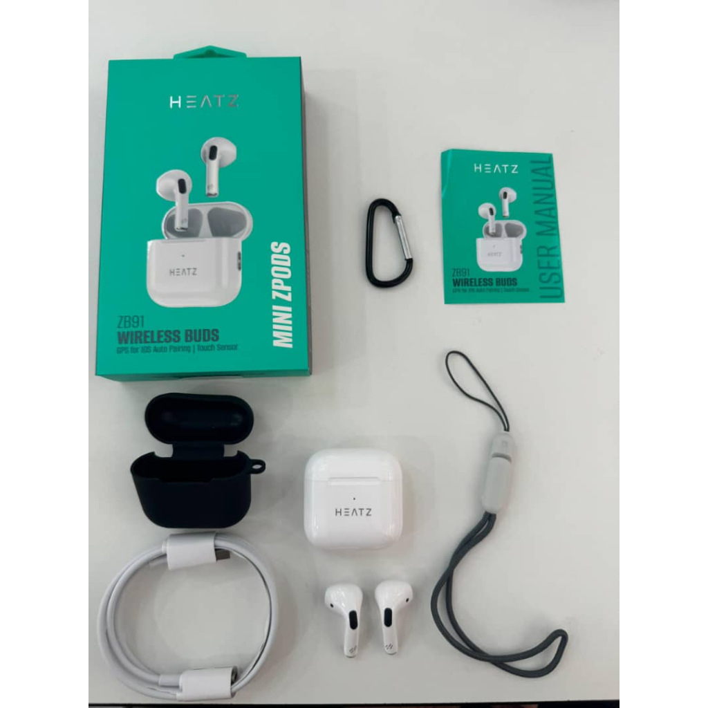 💯% Original, Heatz Zb91 Minipod True Wirless Stereo Earbuds Audio ...