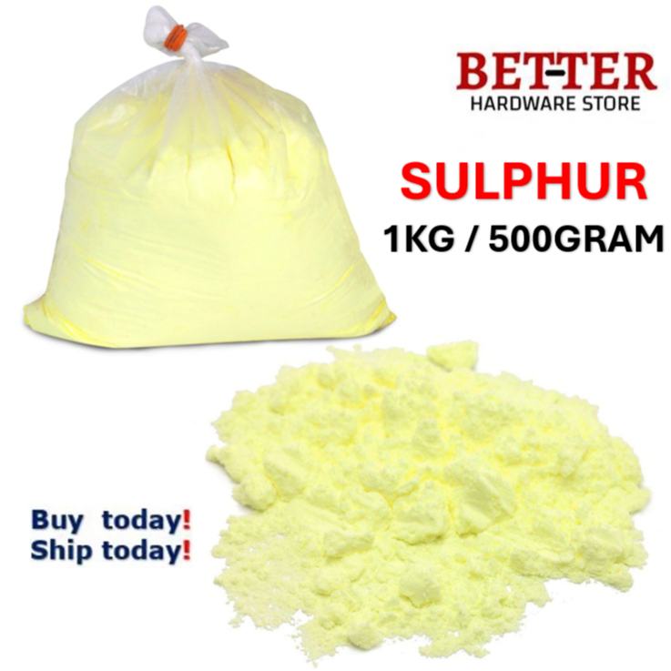 1KG / 500GRAM Sulfur / Sulphur Belerang Powder / Flakes | Shopee Malaysia