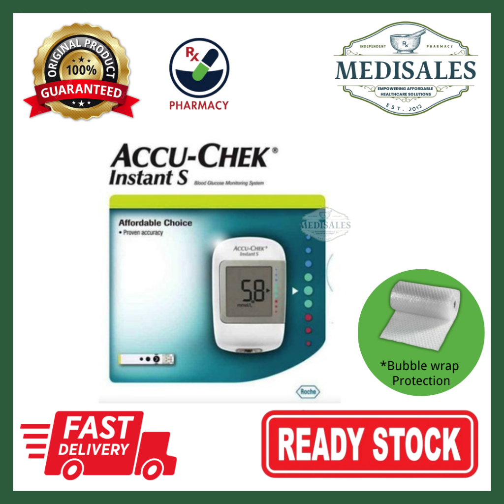 Accu-Chek Instant S Blood Glucose Meter System (EXP 07/2025) | Shopee ...
