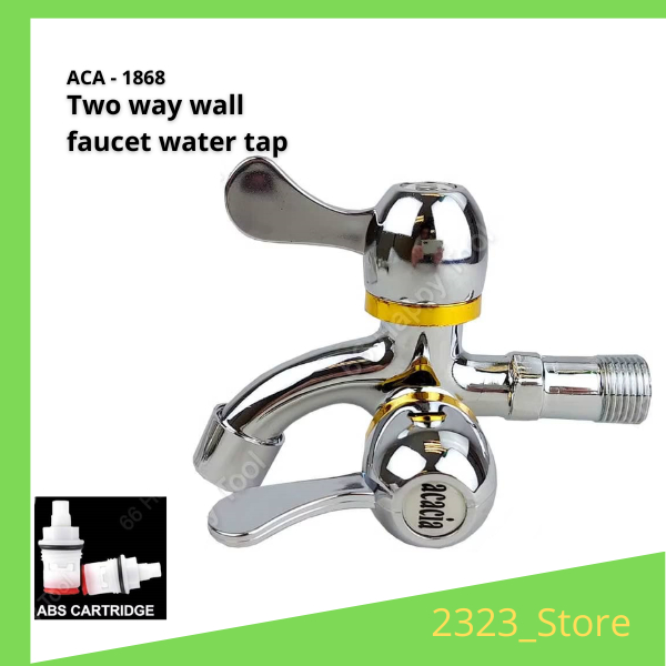 ACACIA Wall Bathroom Faucet Two Way Water Tap ACA-1868 Leakproof Wall ...
