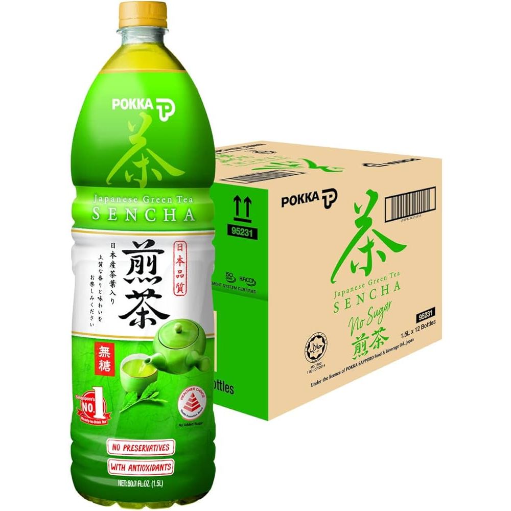 Pokka Japanese Sencha Jasmine Green Tea 12 x 1 Liter | Shopee Malaysia