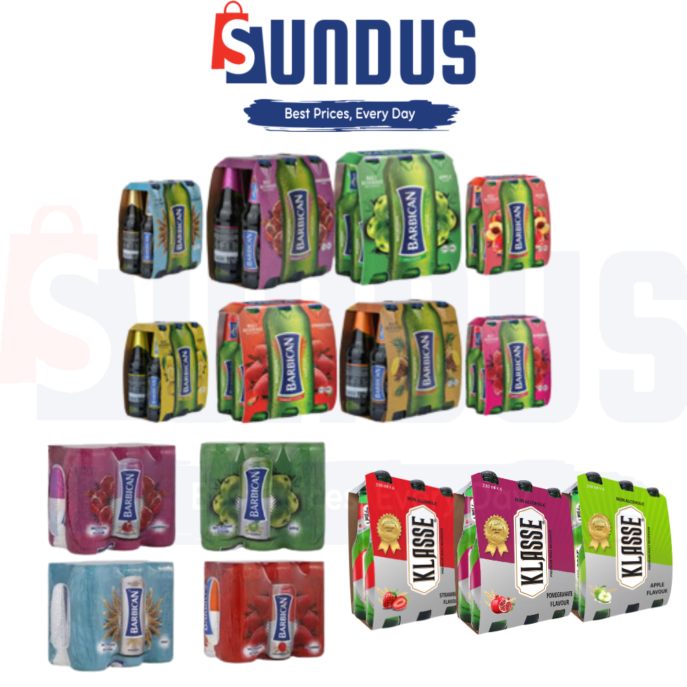 Barbican Flavoured Malt Beverage Glass/Cans (6 x 250ml), Klasse Saudi ...