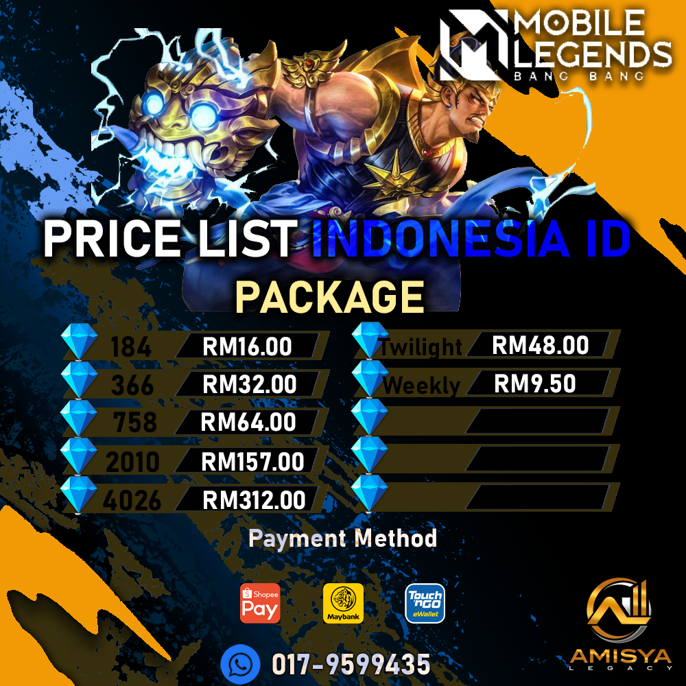 Joki | MLBB Rank Boost | DM | Murah | ID INDONESIA | PC Game | Shopee ...