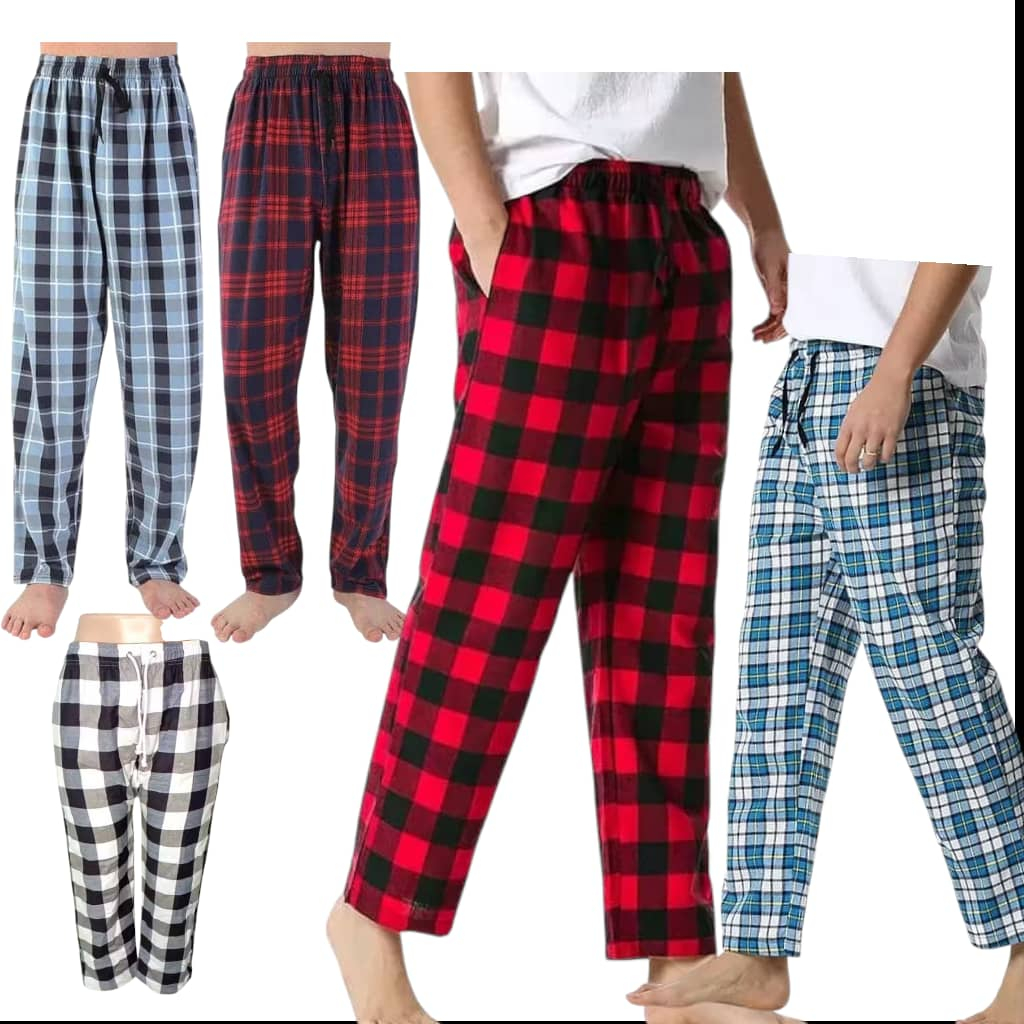 (Beli 10 persuma 1) seluar petak/kotak LELAKI kain tebal cotton soft ...