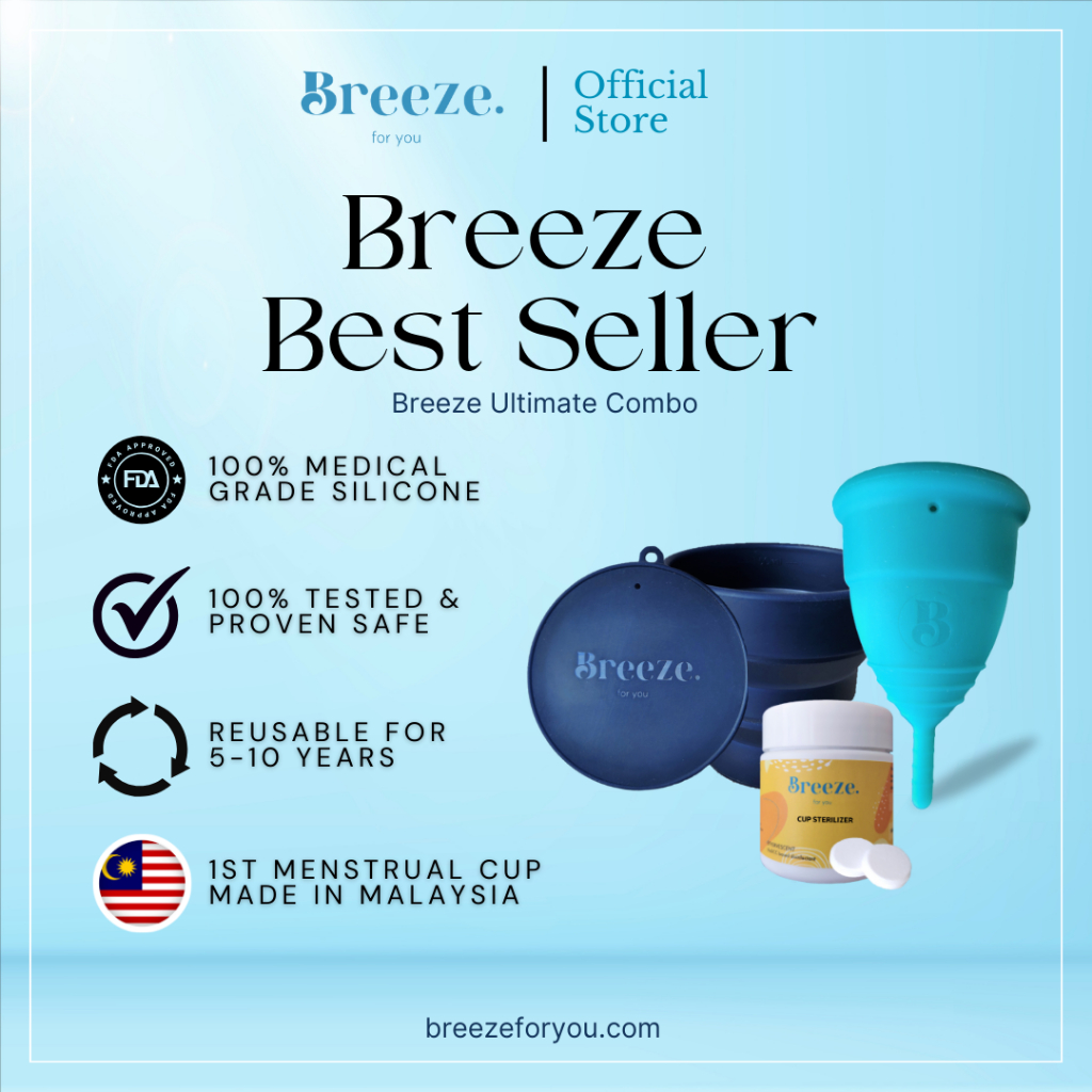 Breeze For You Breeze Ultimate Combo Menstrual Cup Set 3in1| Made in ...