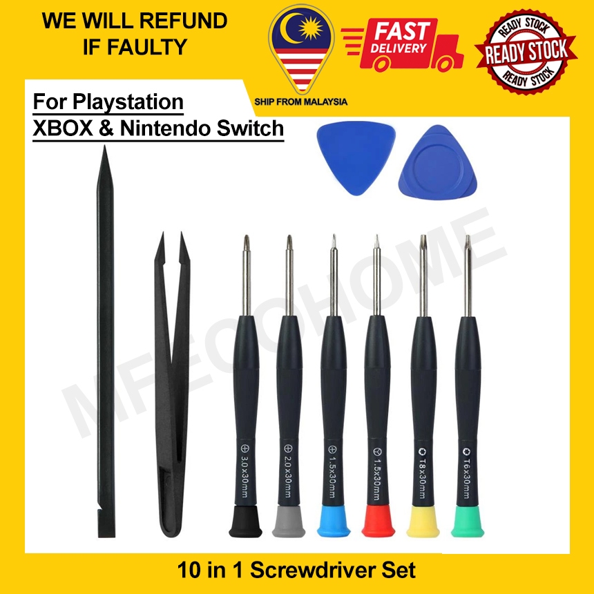 10 in 1 Screwdriver Set Torx T6 T8 Repair Tool Kit For Xbox One ...