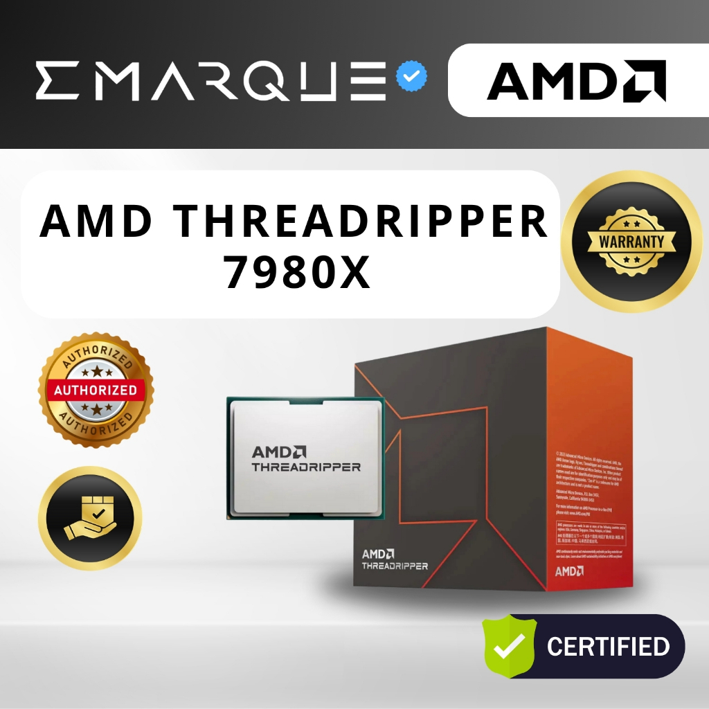 AMD Ryzen Threadripper 7980X 64 Core 128 Threads Processor | Shopee ...
