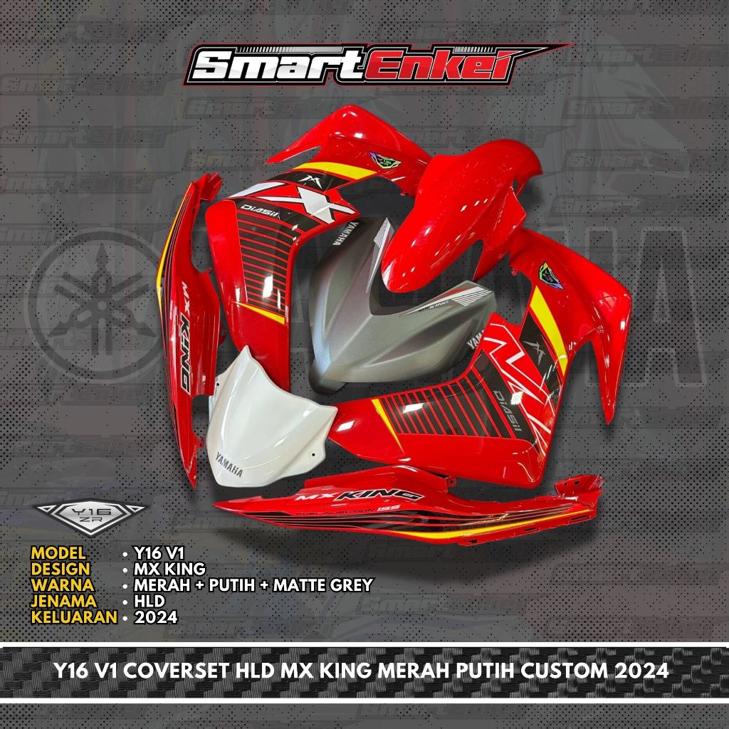 HLD - Y16 V1 COVERSET HLD MX KING MERAH PUTIH CUSTOM 2024 | Shopee Malaysia