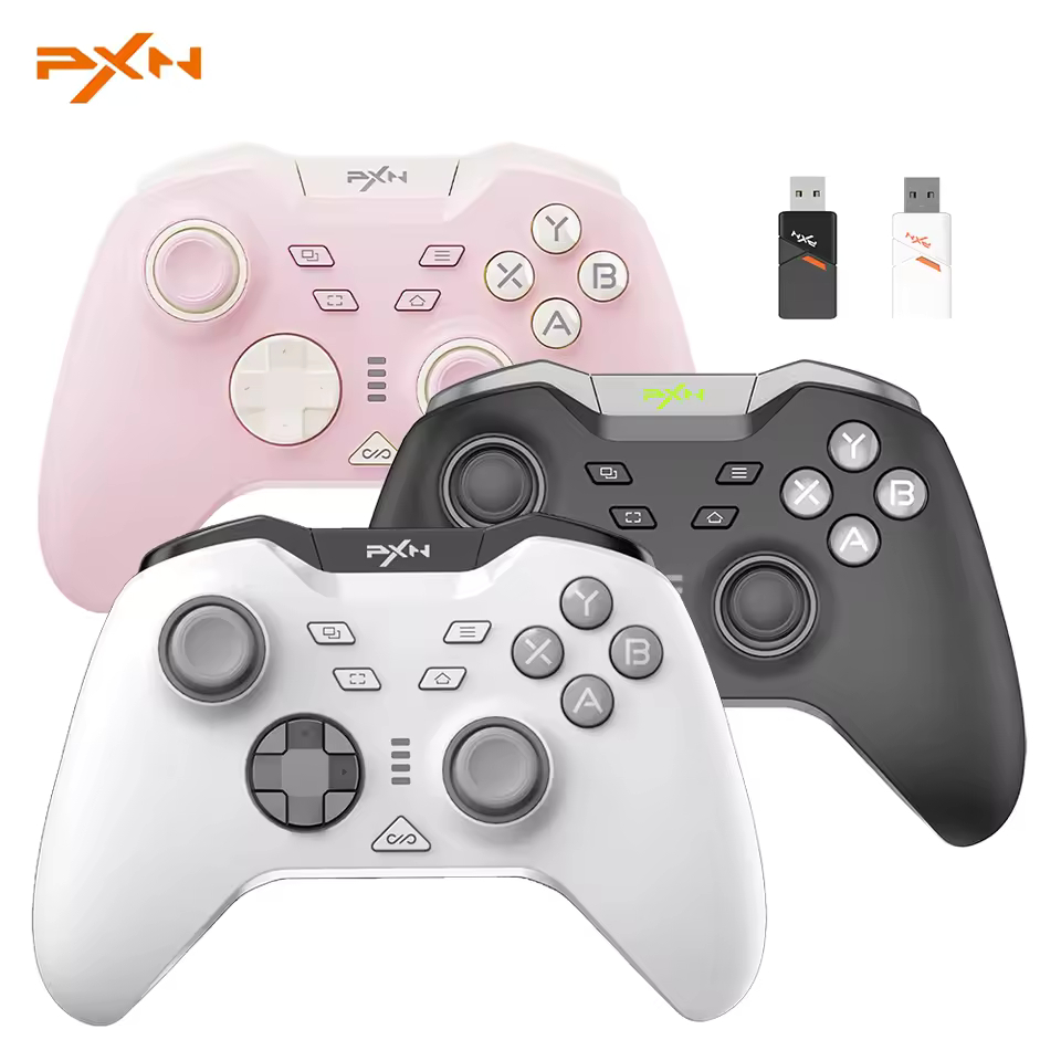 PXN P5 Tri Mode Wireless Gaming Controller Hall Effect Trigger Joystick PC iOS Android Switch ...