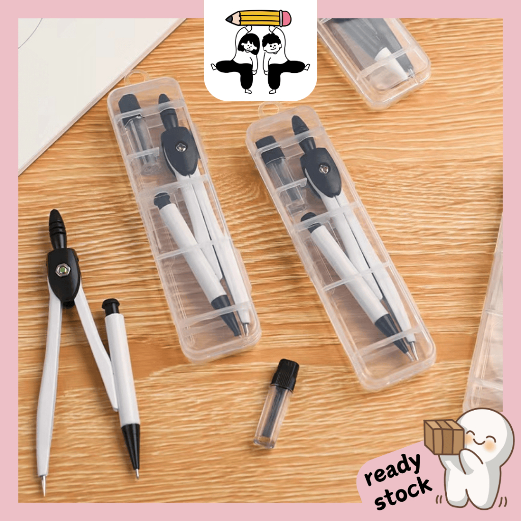 [Buy 3 Free 1]MUJI Geometry Set Compass with Mechanical Pencil | Shopee ...