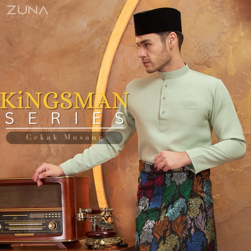 GREEN TEA / SOFT GREEN | Baju Melayu Kingsman series (Cekak Musang) by ...