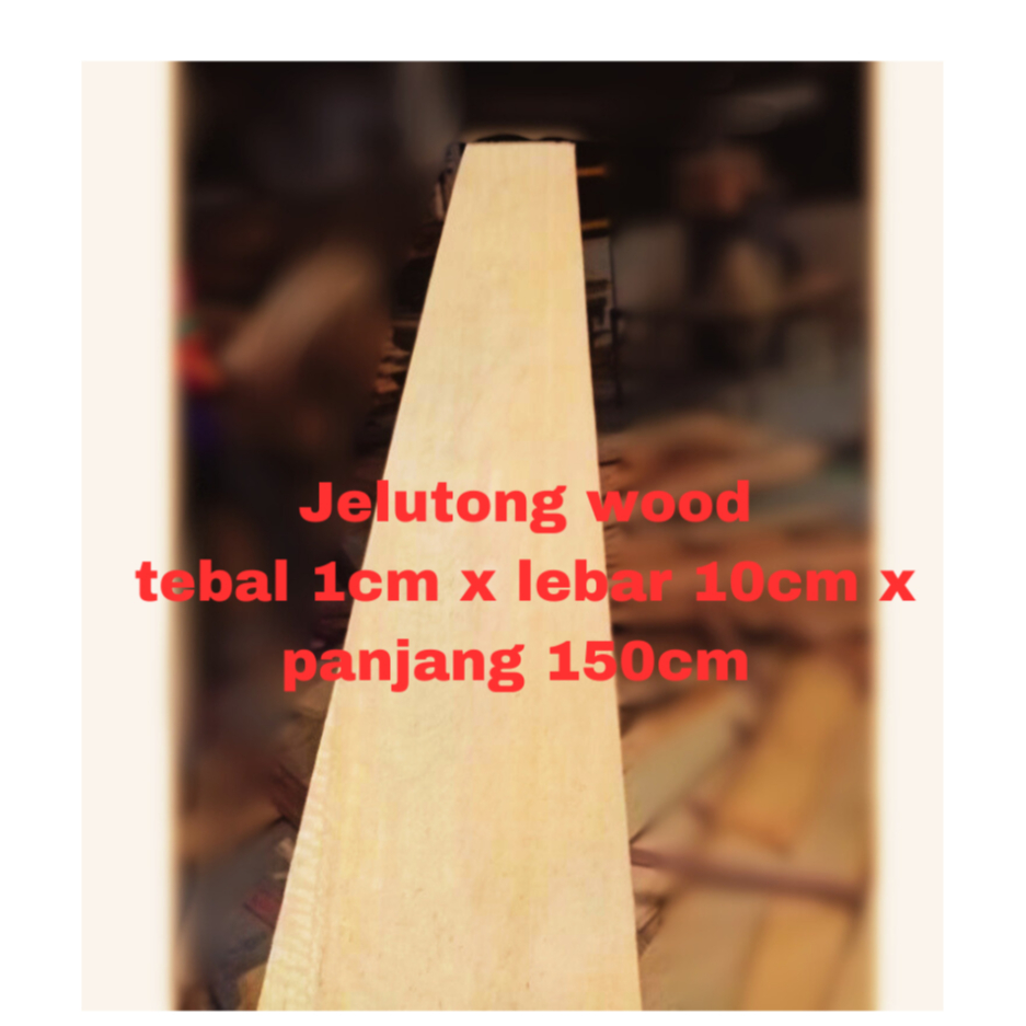 Jelutong wood/ kayu jelutong tebal 1cm x lebar 10cm (4 inci) x panjang ...
