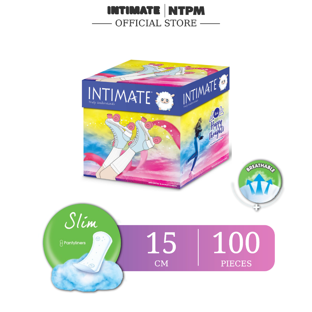 Intimate Slim Pantyliner (100's) | Shopee Malaysia