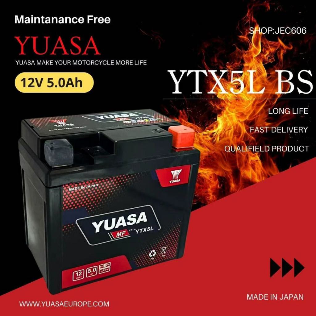 YTX5L BATTERY MOTOR RS150 RXS150 RS CBR150 PCX150 NEW CLICK150i ...