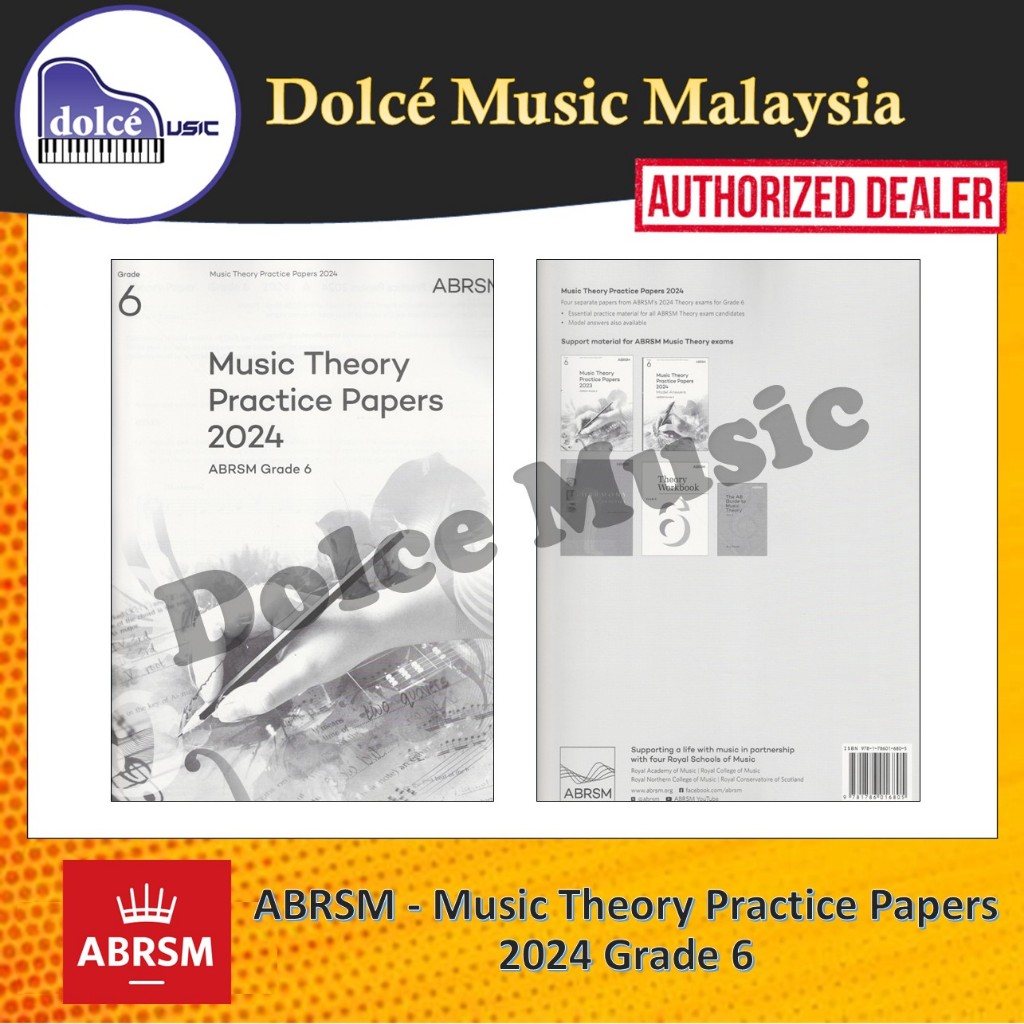 ABRSM - Music Theory Practice Papers 2024 - Grade 6 | Shopee Malaysia