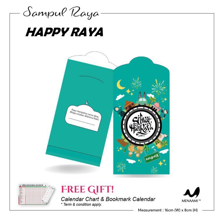 [ DUIT RAYA 2025 ] Happy Raya Sampul Cantik Angpao Money Packet Sampul ...