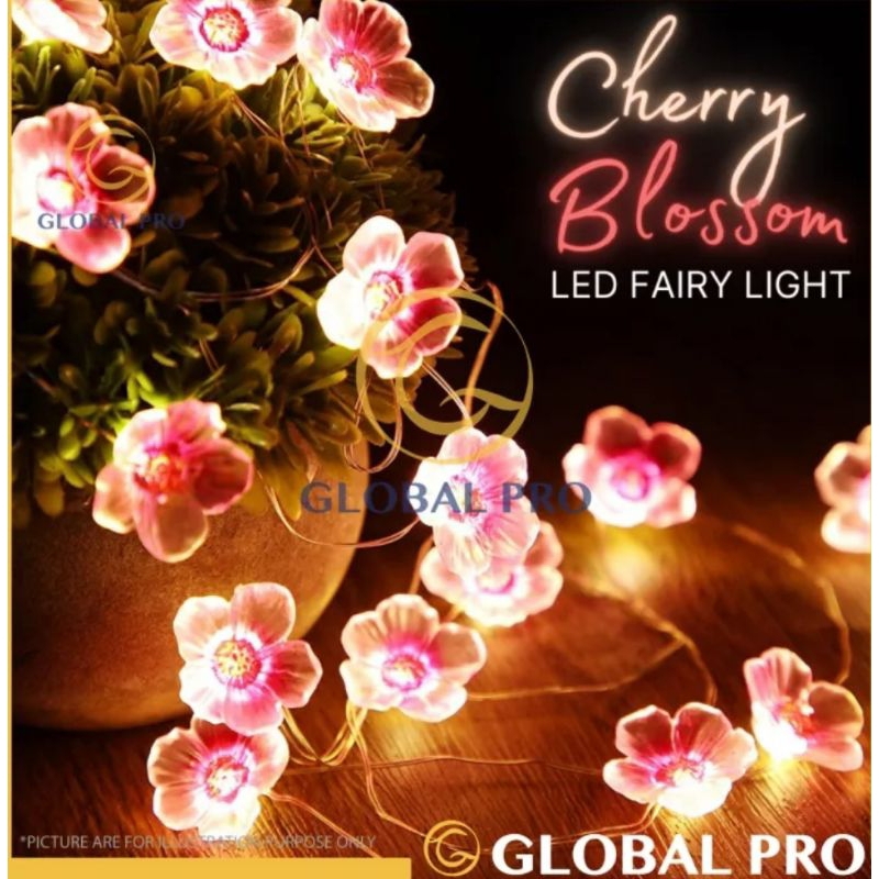 CHERRY BLOSSOM Fairy String Light 20 LED Light Chinese Lighting ...