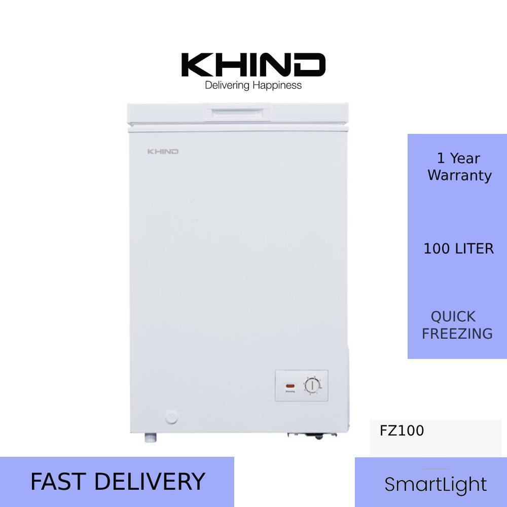 KHIND Chest Freezer 100L FZ100 Freezer Pembeku Dada Freezer Dada Peti ...