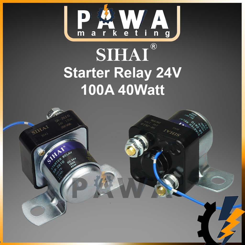 Sihai 100% Authentic Starter Relay 24V 100Amp 40Watt Automatic Relay ...