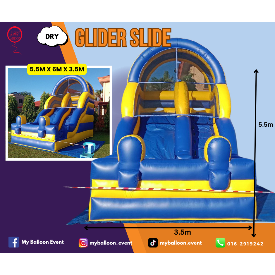 RENTAL/SEWA SOOPA DOOPA GLIDER SLIDE (DRY) | Shopee Malaysia