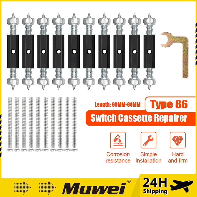 21PCS Rod Wall Cassette Screws 86Type Switch Socket Cassette Screws ...