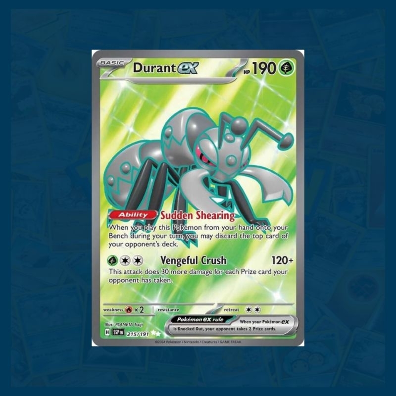 Durant Ex (215/191) Full Art | Surging Sparks | Pokemon TCG Card ...