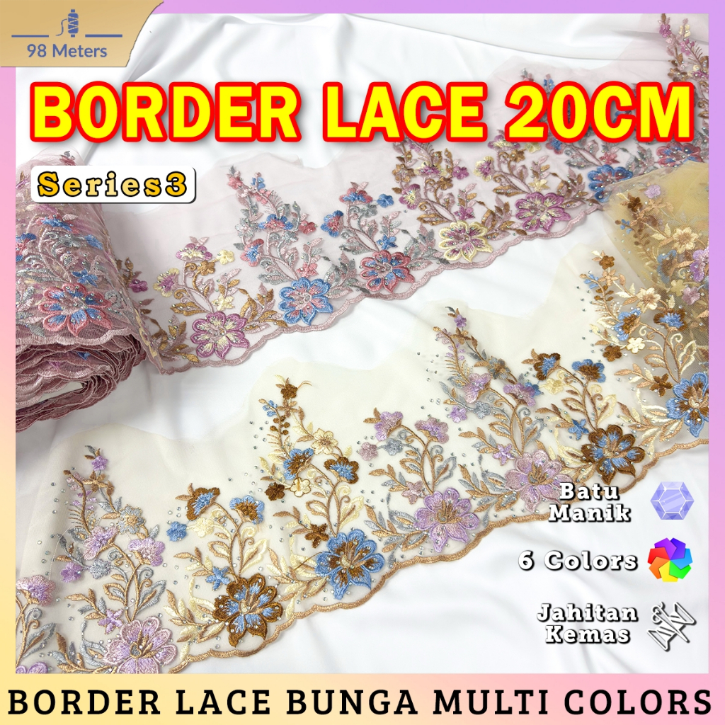 [🔥HOT NEW🔥] Border Lace Corak Bunga Border Baju Renda Baju Renda Lace ...