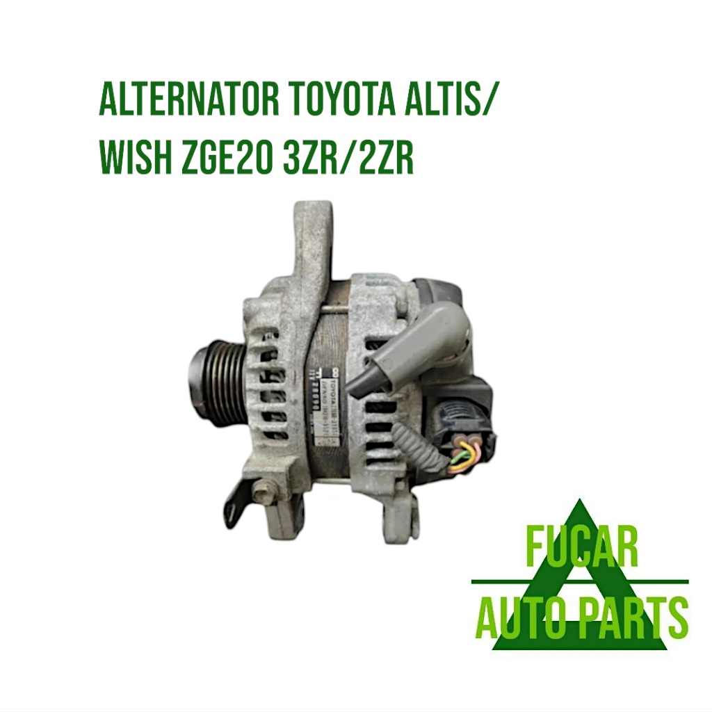 HALFCUT ALTERNATOR TOYOTA ALTIS/WISH ZGE20 3ZR/2ZR JAPAN PARTS | Shopee ...