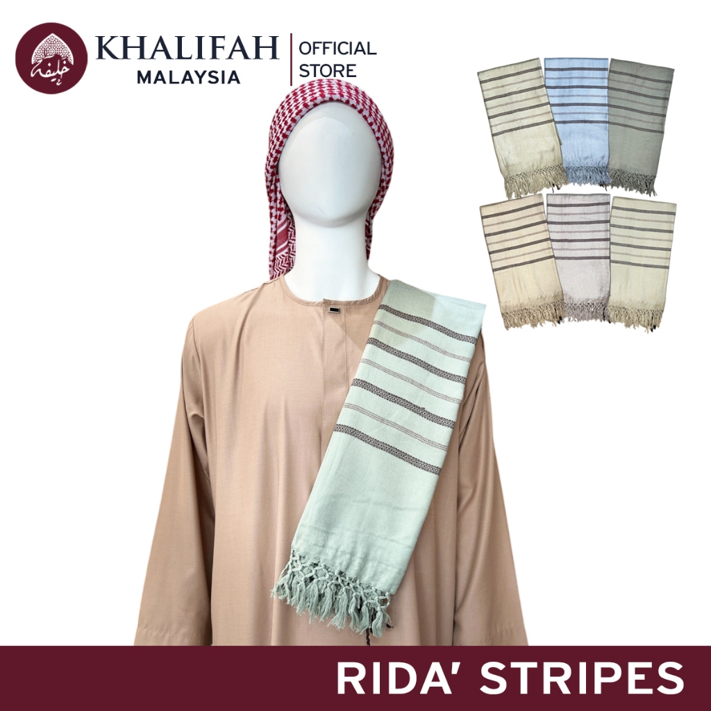 RIDA' STRIPES | RIDAK | BAHU | LELAKI DEWASA | SHAWL | Shopee Malaysia
