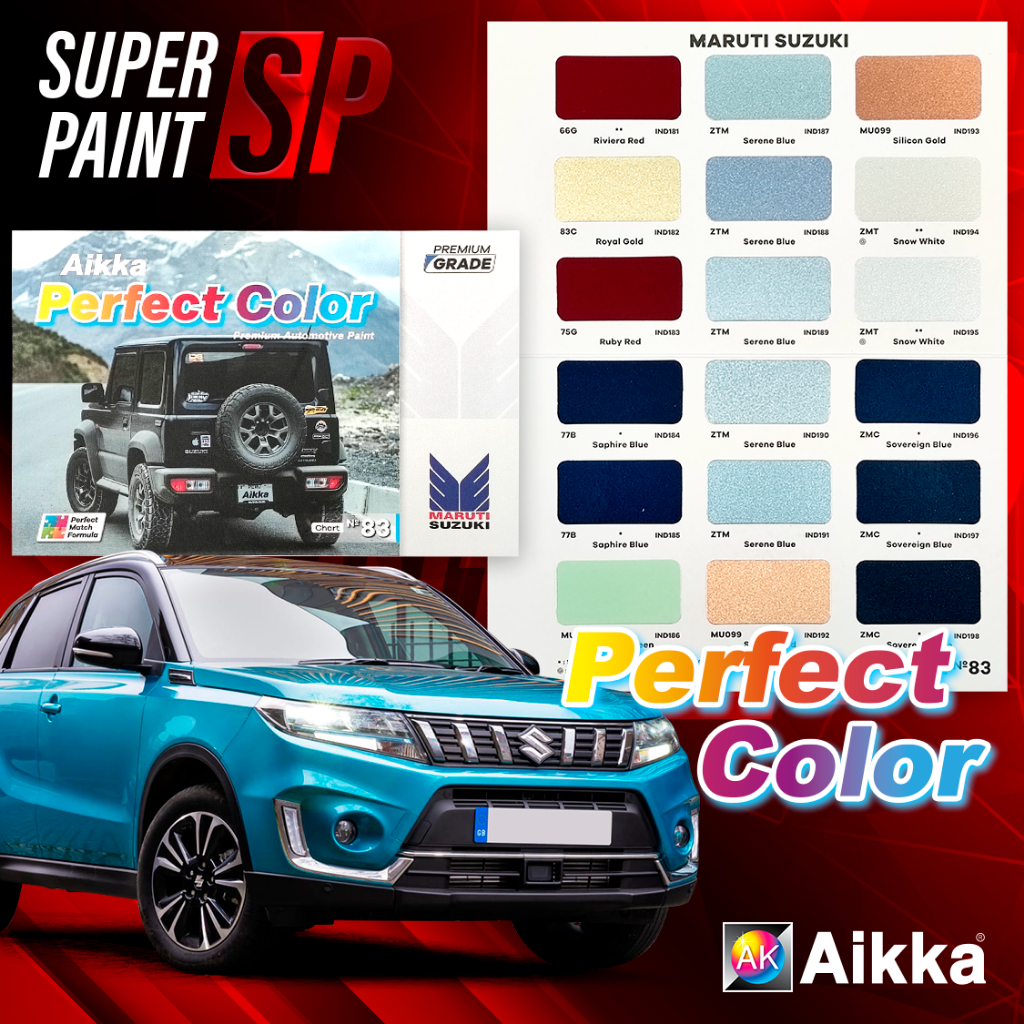Aikka Perfect Color Chart No83 MARUTI SUZUKI Original 2K Paint Touch Up ...