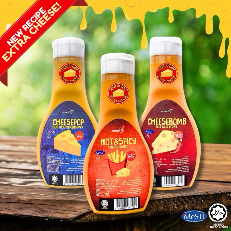 CHEESE SAUCE MAMAGFOOD 300g - Cheesebomb, Cheesepop, & Hot&Spicy ...
