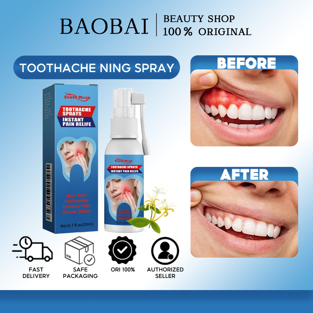 Toothache Spray 20ml Fast Pain Effective Treatment Periodontitis Tooth ...