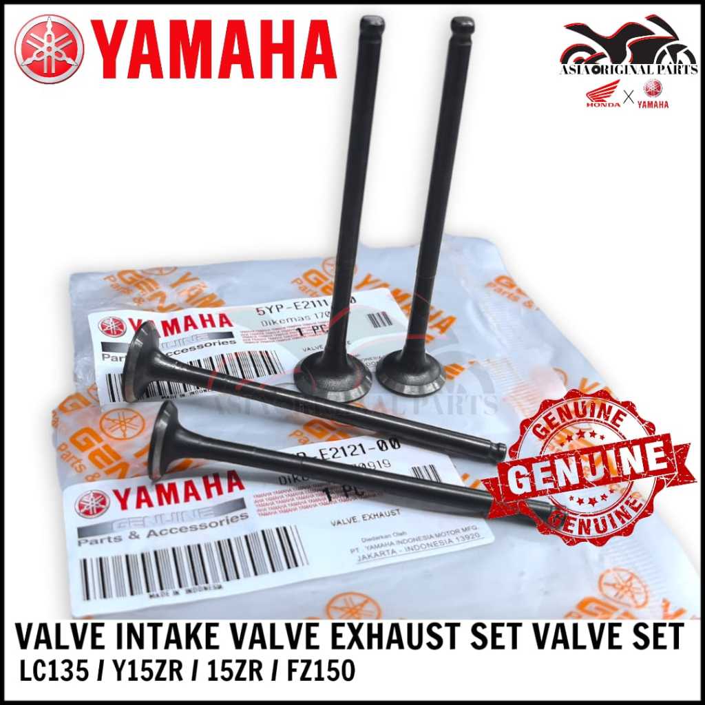 ORIGINAL THAILAND YAMAHA LC135 Y15ZR FZ150 VALVE INTAKE VALVE EXHAUST ...