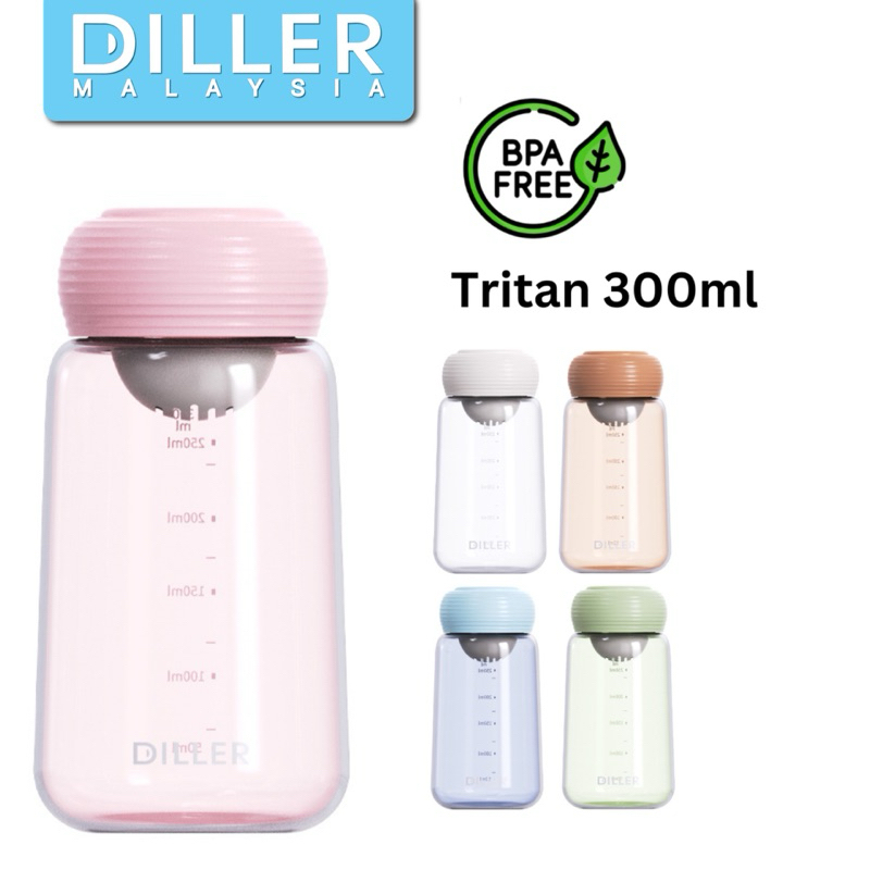 Diller Pocket Tritan Juice Water Bottle Air Botol Kecil With tea filter ...