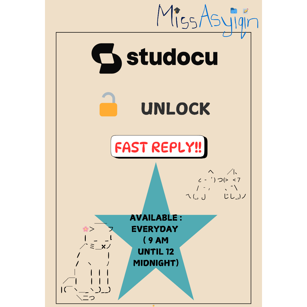 StuDocu Unlock Documents | Shopee Malaysia