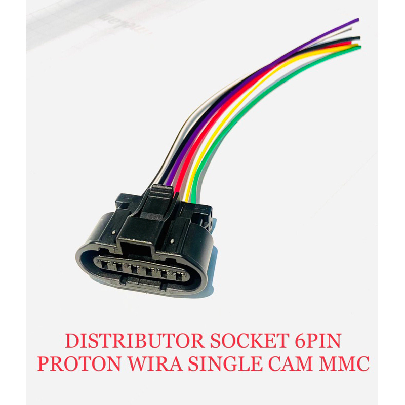 Proton wira satria putra distributor socket for MMC sohc 6 pin | Shopee ...
