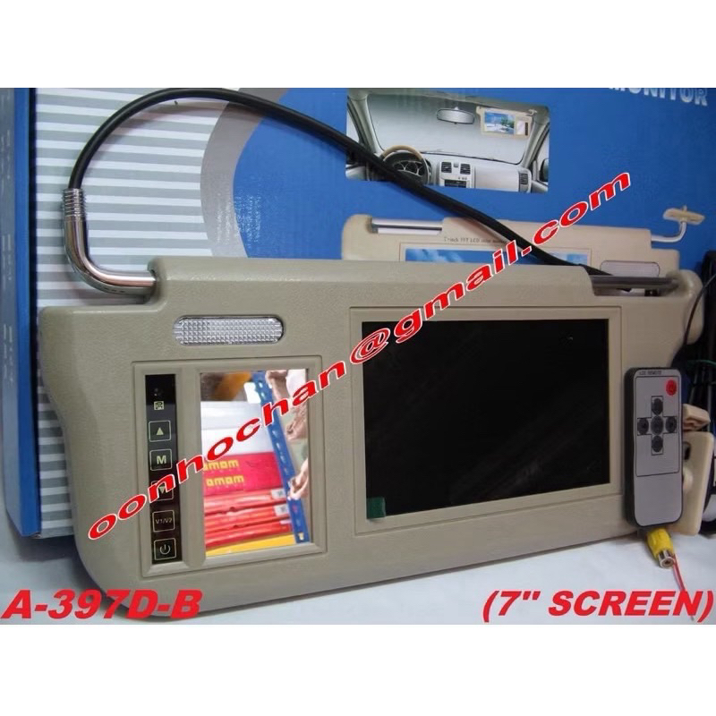 7” / 9” INCH 12V CAR SUN VISOR TFT LCD MONITOR KERERA SUN VISOR ...