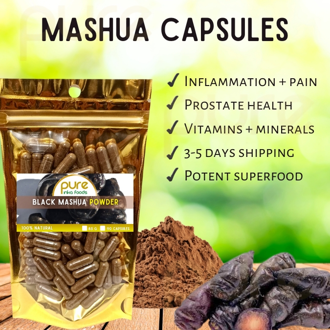 Prosta-Inflam Support Capsules - Black Mashua Powder - Pack of 90 Caps ...