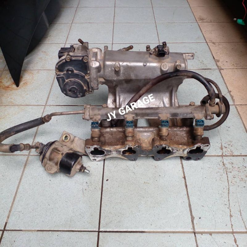 PROTON WIRA VDO 1.3 INTAKE COMPLETE TROTTLE BODY+FUEL RAIL & INJECTOR ...