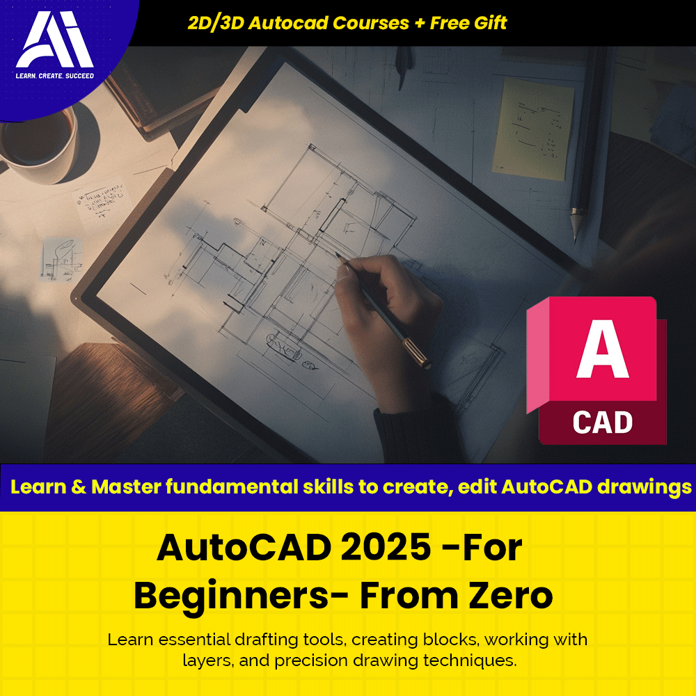 Video Course - AutoCAD 2025 -For Beginners- From Zero | Learn Autocad 2025 | Autocad Course ...