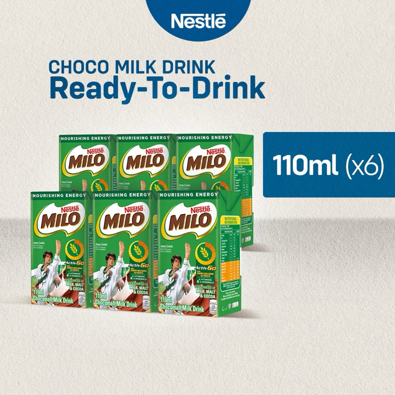 MILO Ready-to-Drink Flavoured Milk 110ml – Pack of 6 🥤 Air Kotak ...