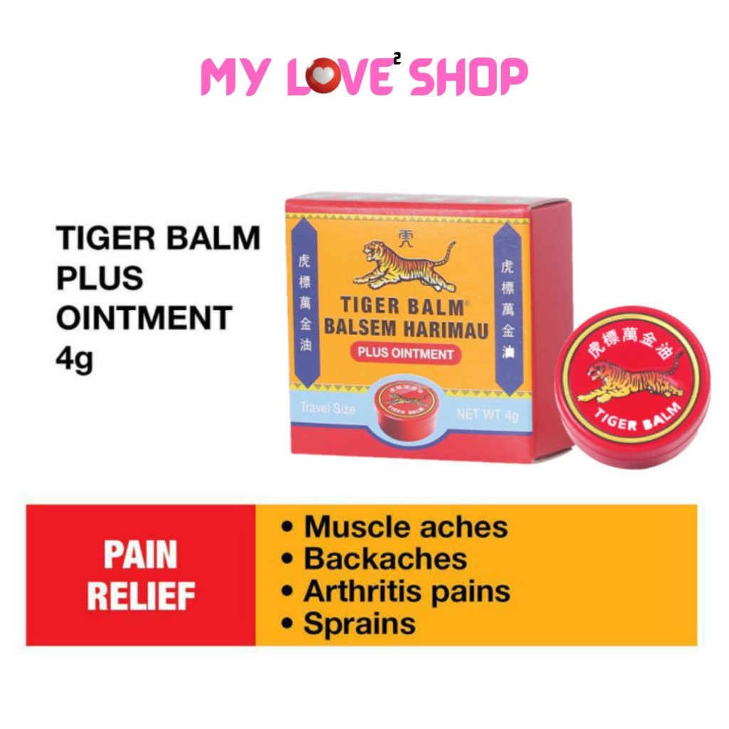 TIGER BALM PLUS OINTMENT 4G ( Travel harimau balsem ) | Shopee Malaysia