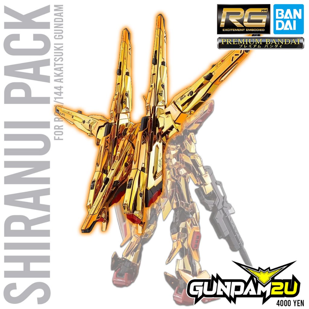 P-BANDAI RG 1/144 Shiranui Pack for Akatsuki Gundam - Real Grade Gundam ...