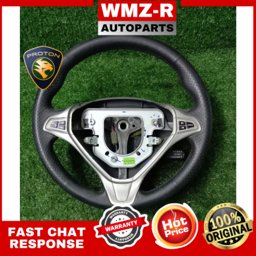 ORIGINAL STEERING WHEEL PROTON EXORA BOLD CPS COMPLETE WITH MEDIA ...