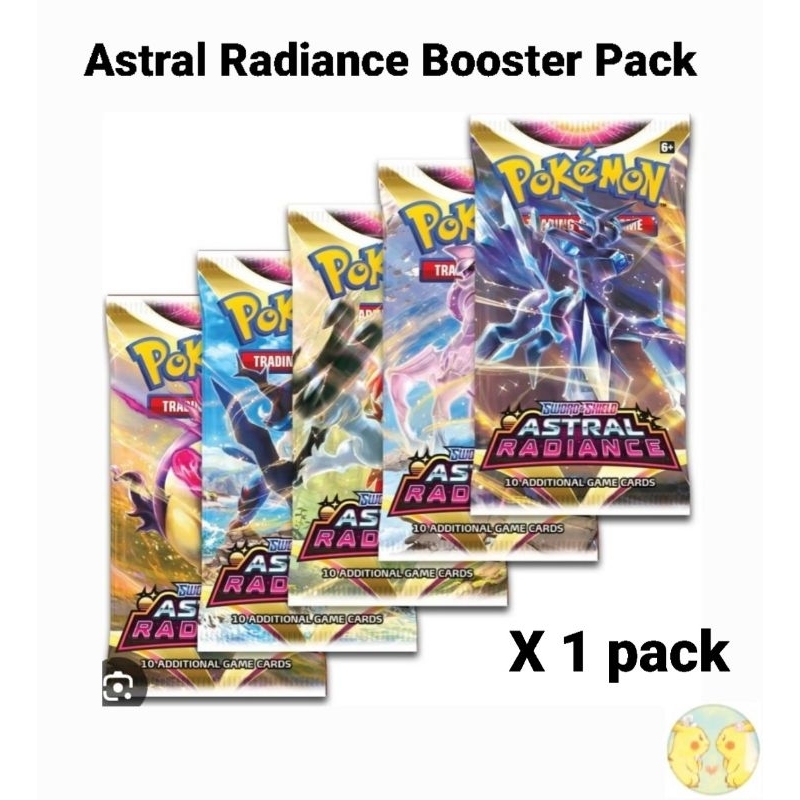 (Live Rip) Pokemon card TCG : Astral Radiance Booster Pack 100% ...