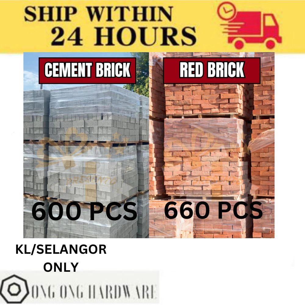 (1 Pallet) Sand Brick Cement Sand Brick Cement Block Red Brick Batu ...