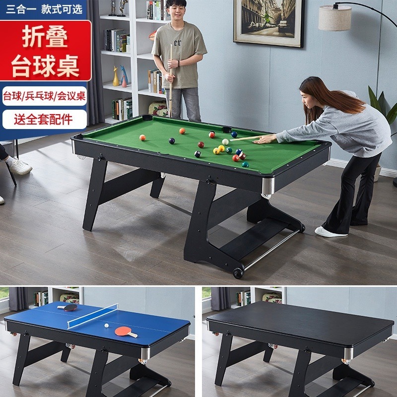 TP Billiards Pool Table Snooker Table 6 Ft 3in1 Folding Indoor Adult ...