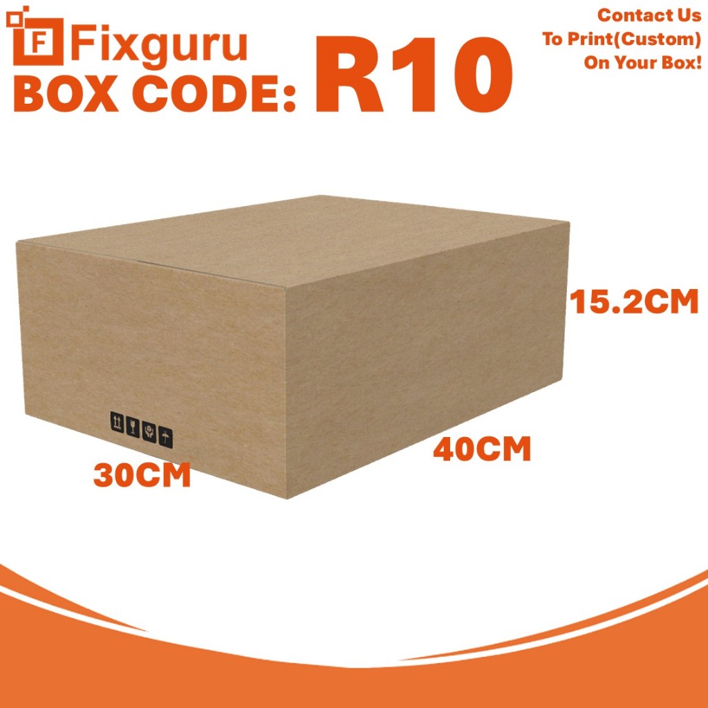 Fixguru R10 - 40x30x15.2cm Carton Box Moving Box Storage Box Packing ...